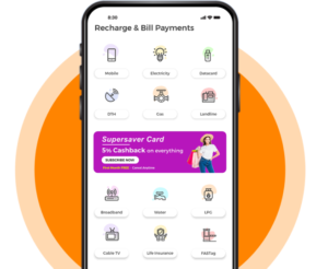 Online bill payments, mobile recharge, bookings & vouchers